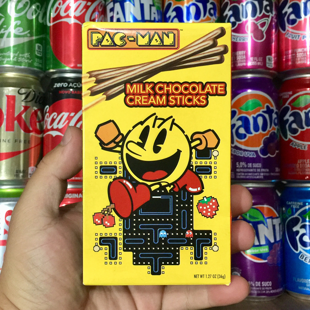Pac-Man Milk Chocolate Cream Sticks – @ExperimentaIsso