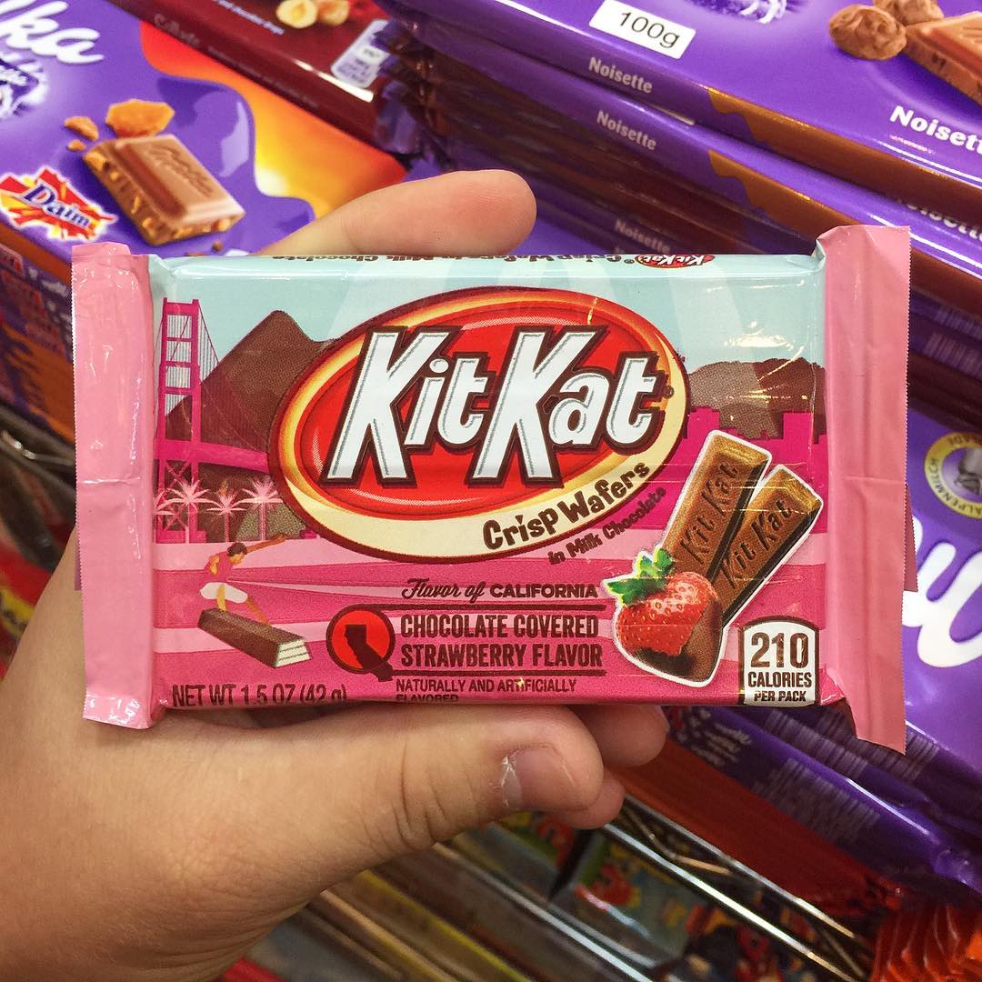 🇺🇸🇧🇷KitKat de Morango (Versão Hershey’s) – @ExperimentaIsso