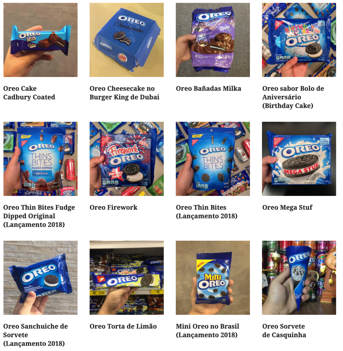 🇧🇷Lista de sabores de Oreo – @ExperimentaIsso