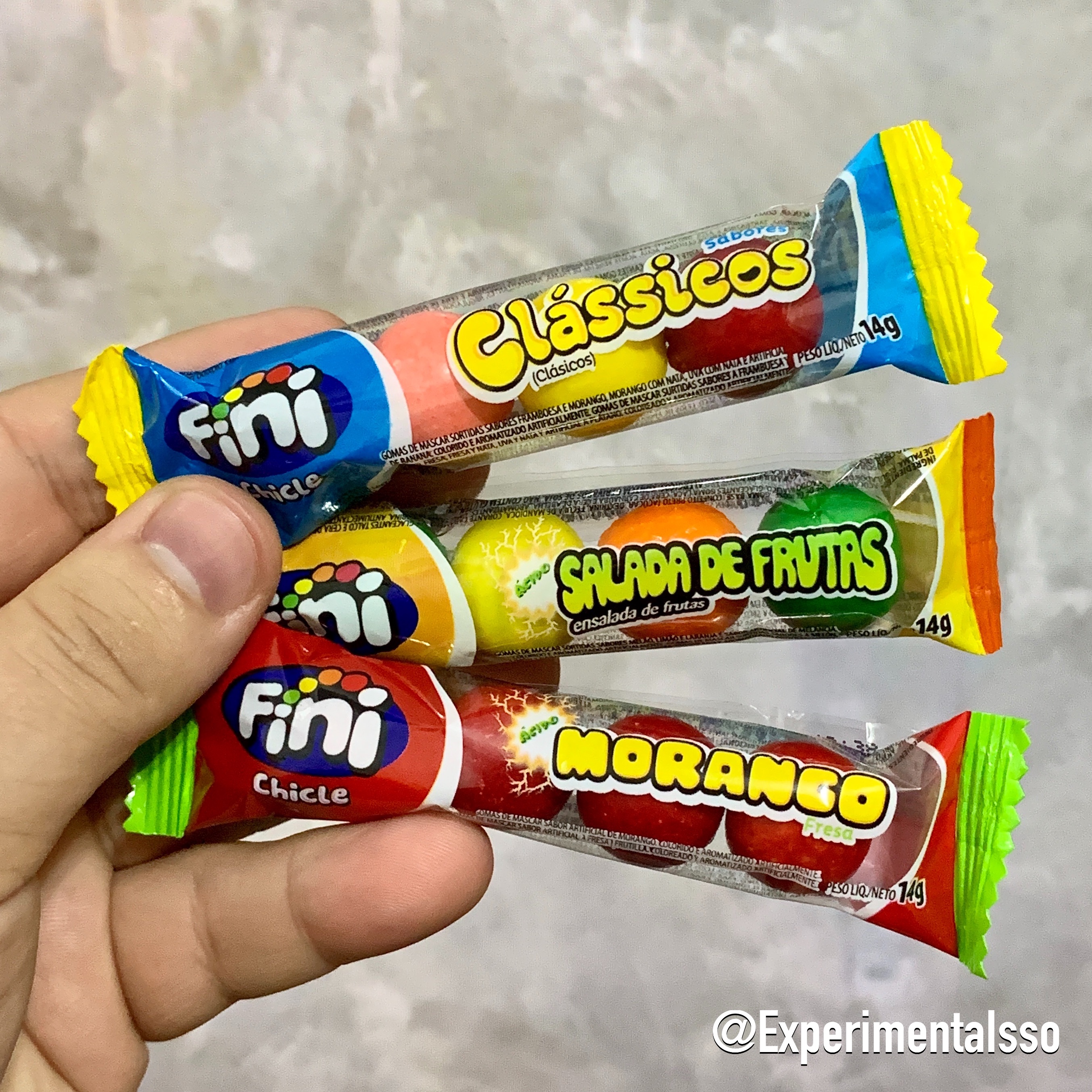 Lista de sabores de Bala Fini – @ExperimentaIsso