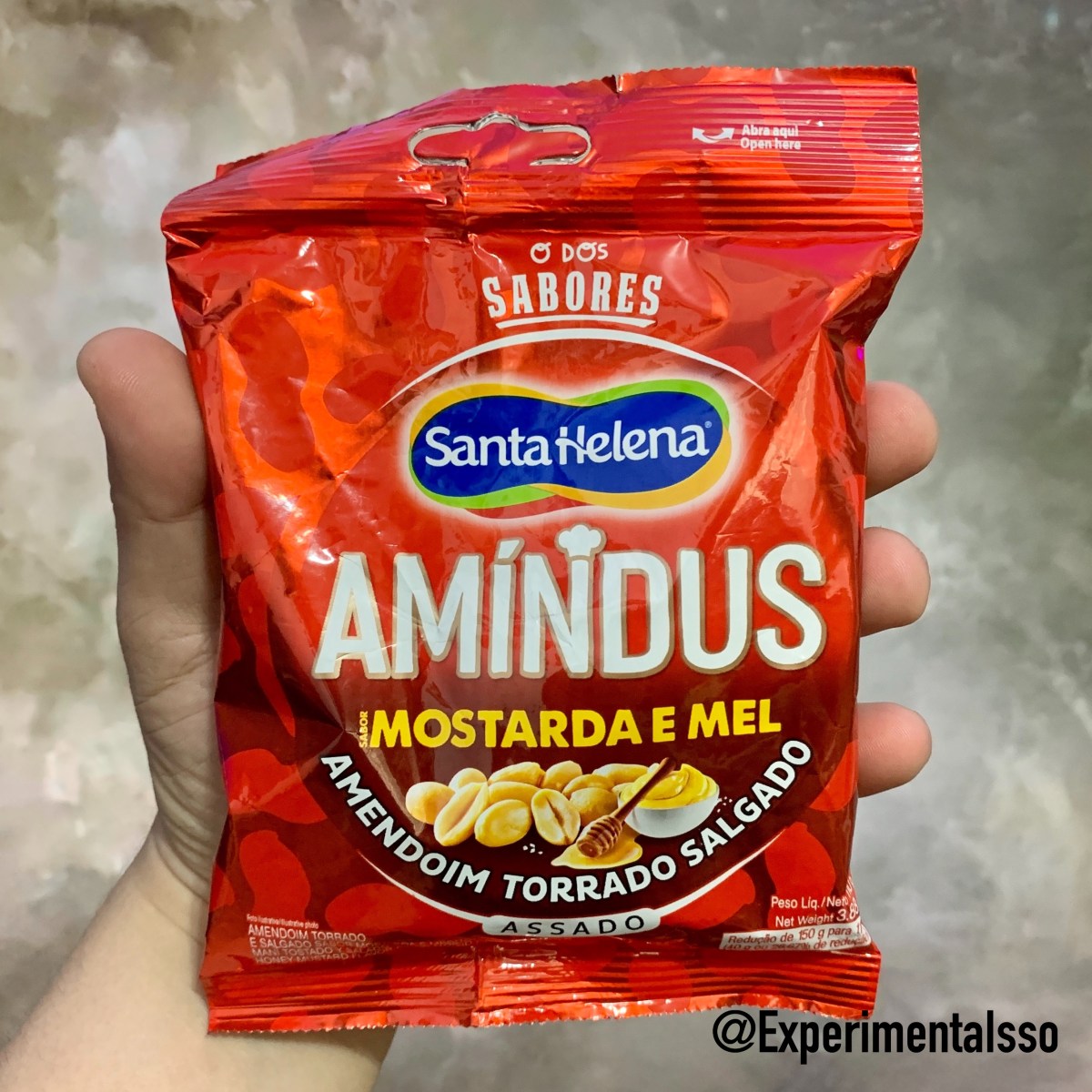 🇧🇷Amindus Mostarda e Mel Santa Helena (Amendoim Torrado Salgado Assado ...