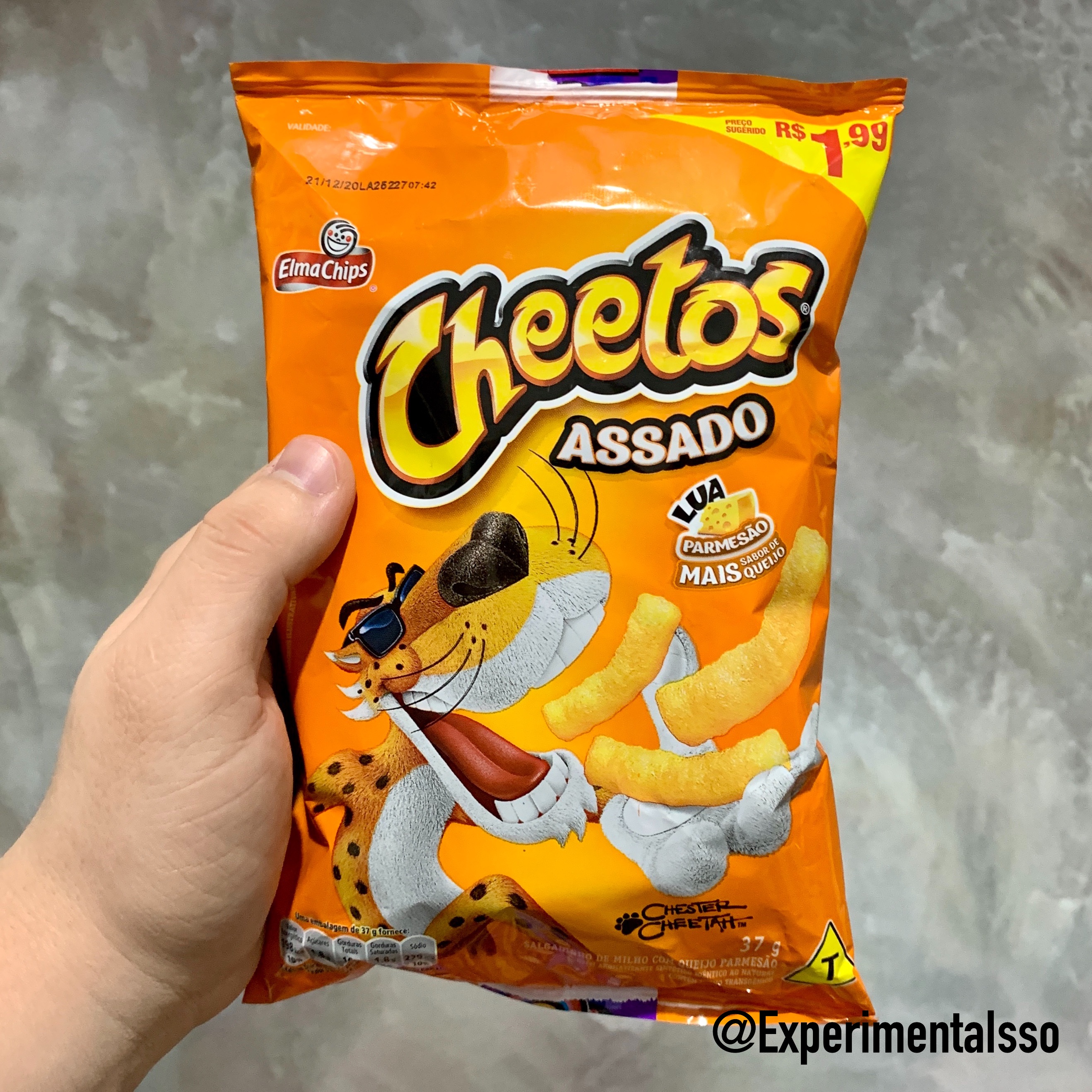 🇧🇷Cheetos Lua – Sabor Parmesão – @ExperimentaIsso