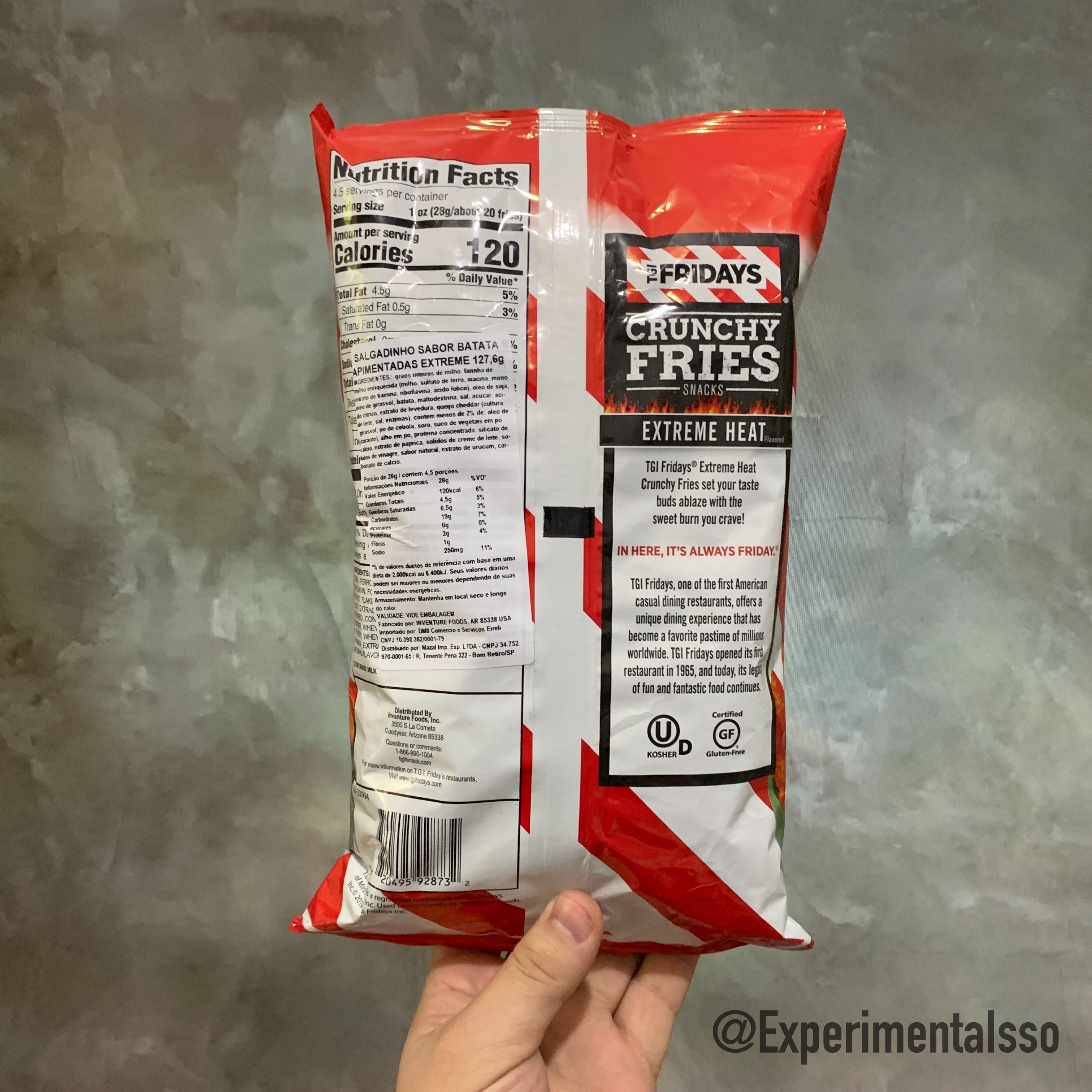🇺🇸🇧🇷TGI Fridays Snacks – Crunchy Fries – Extreme Heat (USA, 2020 ...