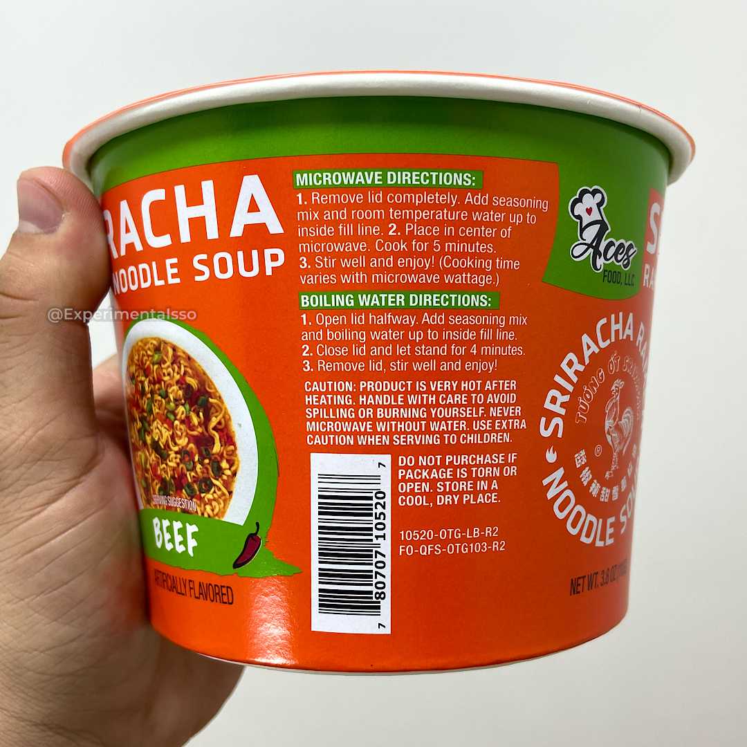 Aces Sriracha Ramen Noodle Soup Beef – @ExperimentaIsso