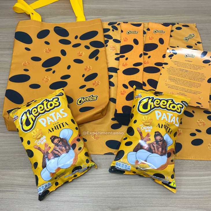 Cheetos Patas com Anitta sabor Cheddar Wow (Edição 2022) – @ExperimentaIsso