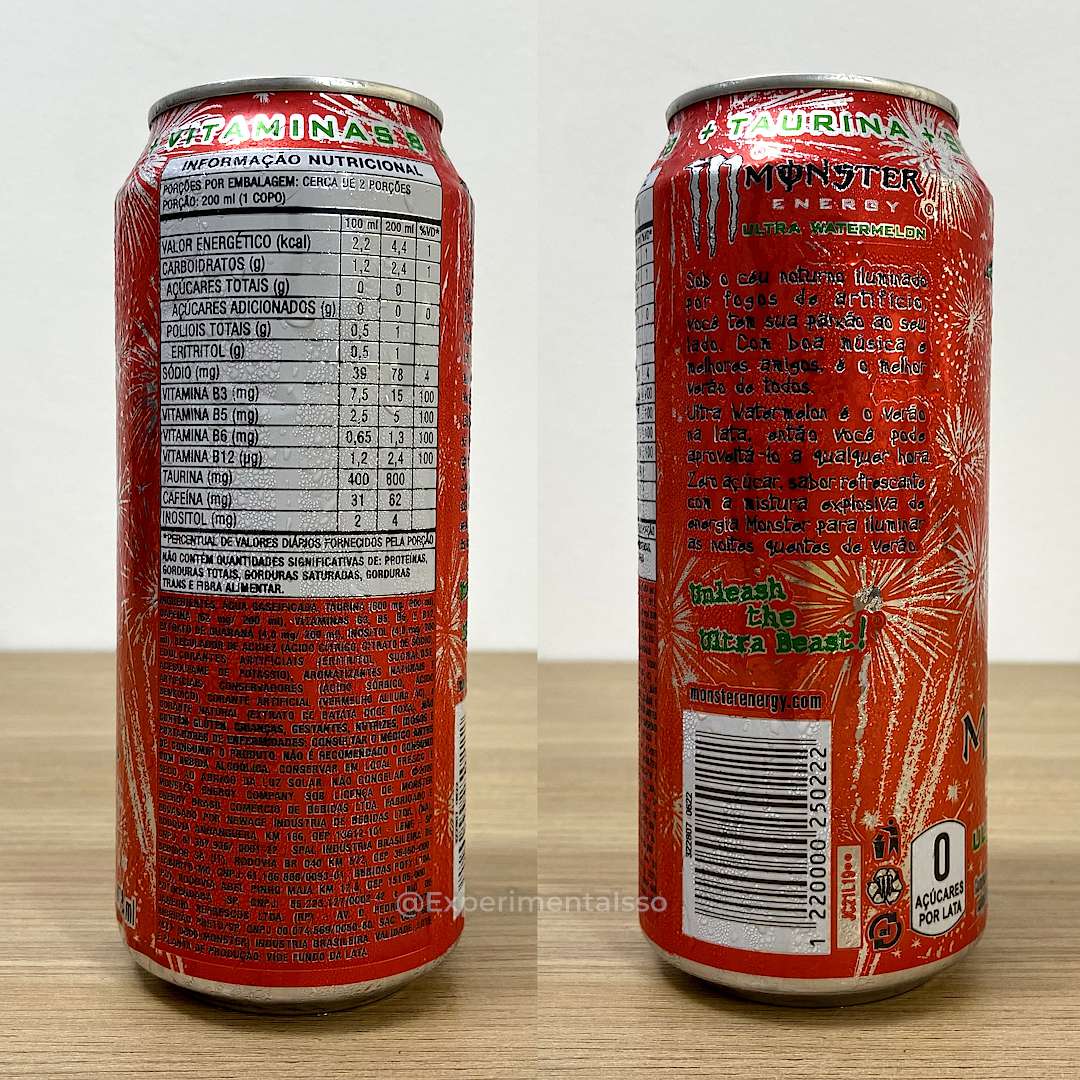 Monster Ultra Watermelon (Sabor Melancia) – @ExperimentaIsso