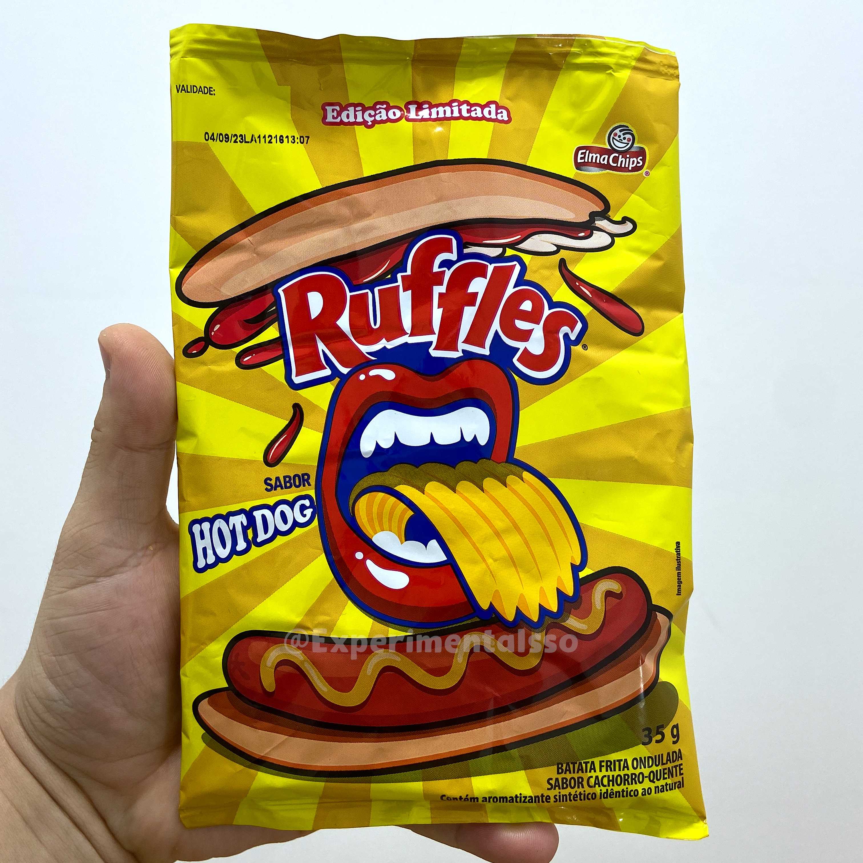 Nova Edição Limitada de Ruffles – Cheeseburger e Hot Dog – @ExperimentaIsso