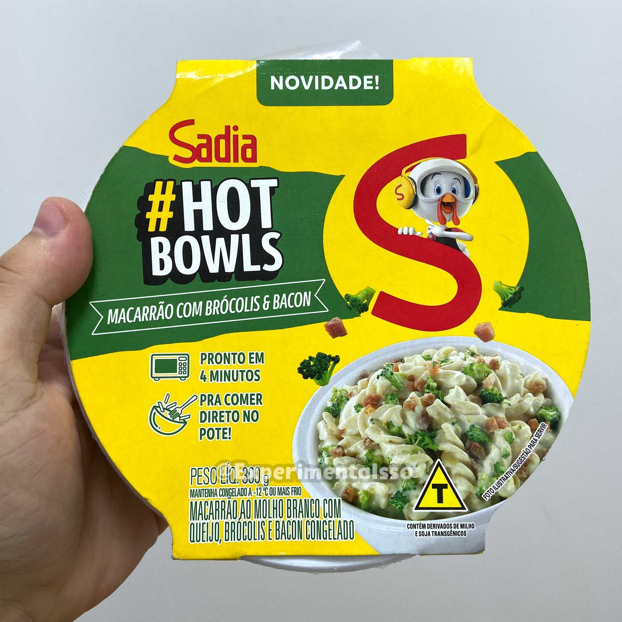 Novos Hot Bowls da Sadia (Carbonara, Mini Almôndegas, Brócolis com ...