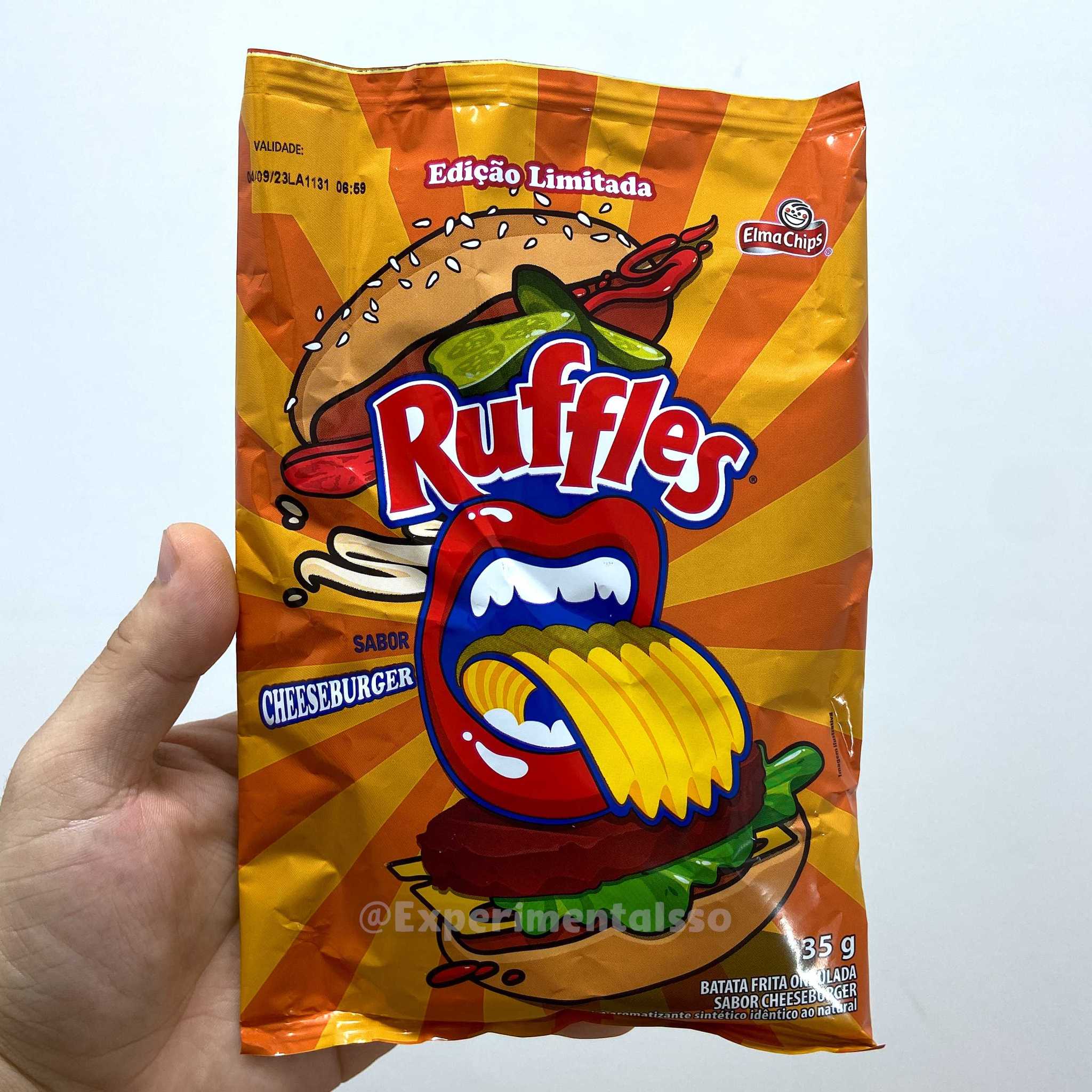 Nova Edição Limitada de Ruffles – Cheeseburger e Hot Dog – @ExperimentaIsso